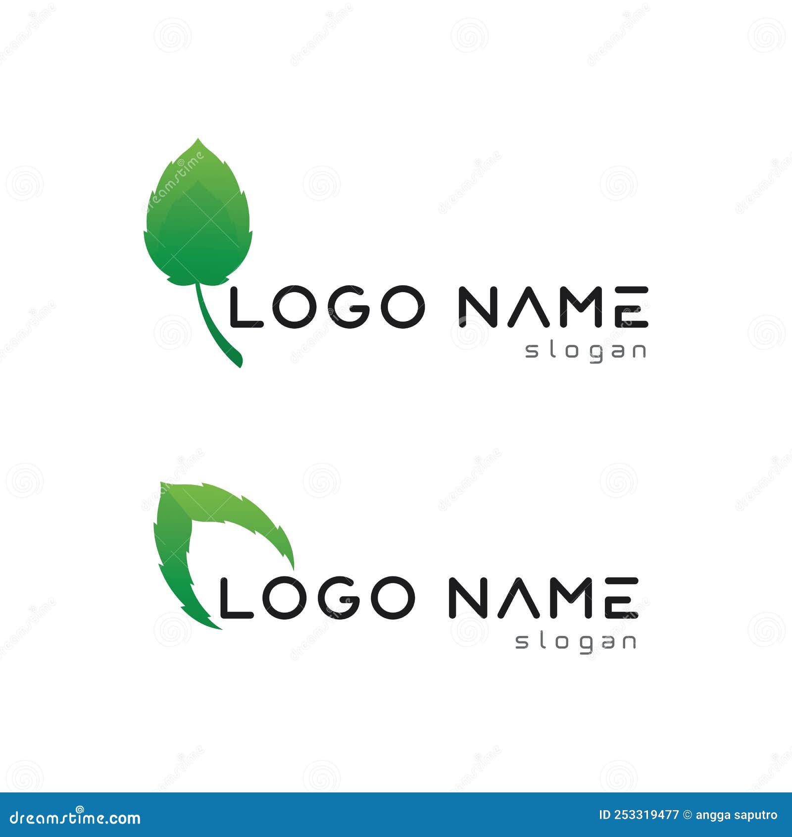 Tree Leaf Vector and Green Logo Design Friendly Concept Stock Vector ...