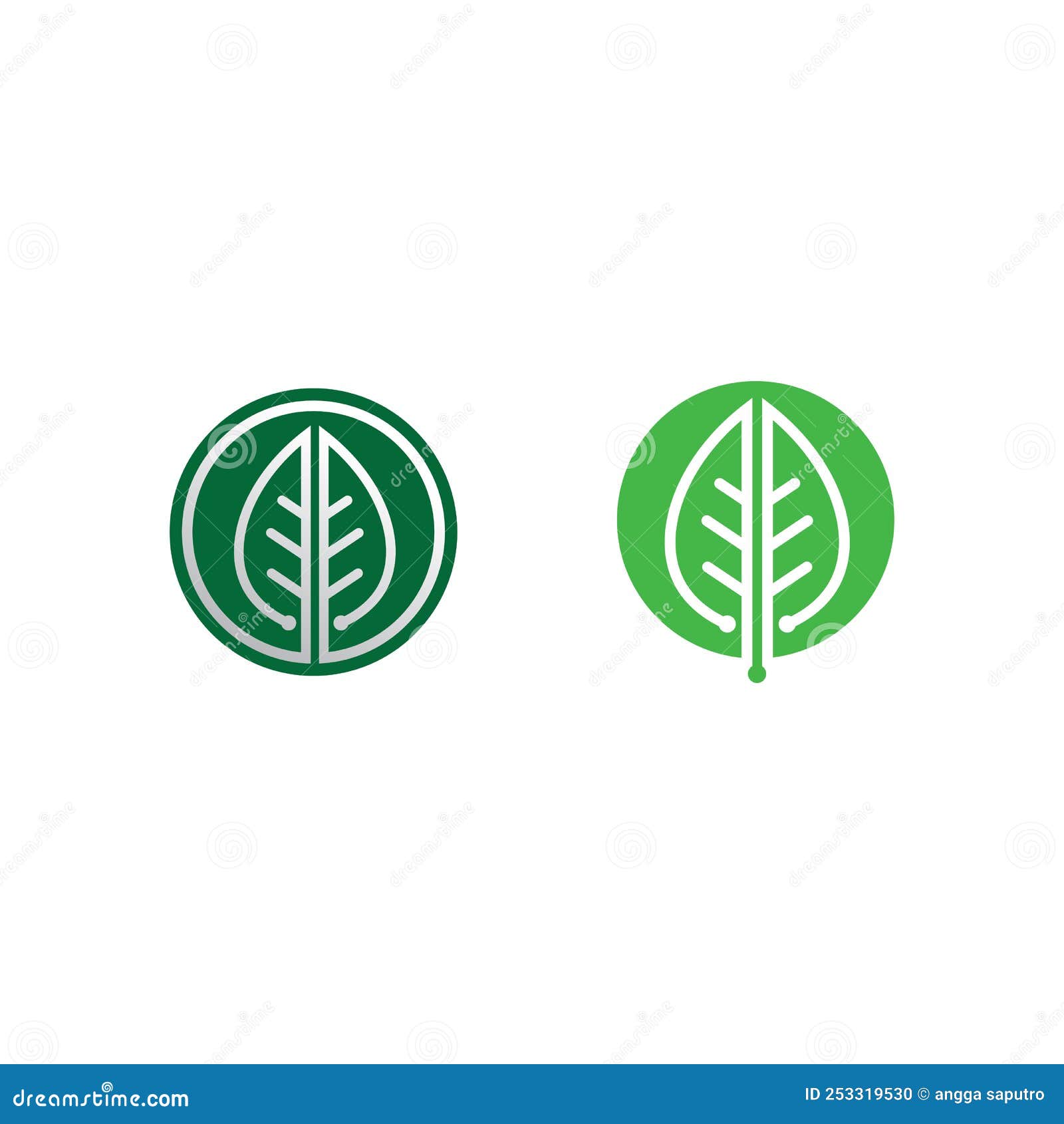 Tree Leaf Vector and Green Logo Design Friendly Concept Stock ...