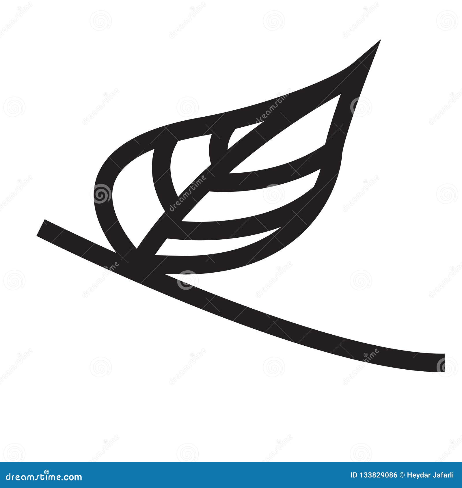 Tree Leave Icon Vector Sign and Symbol Isolated on White Background ...