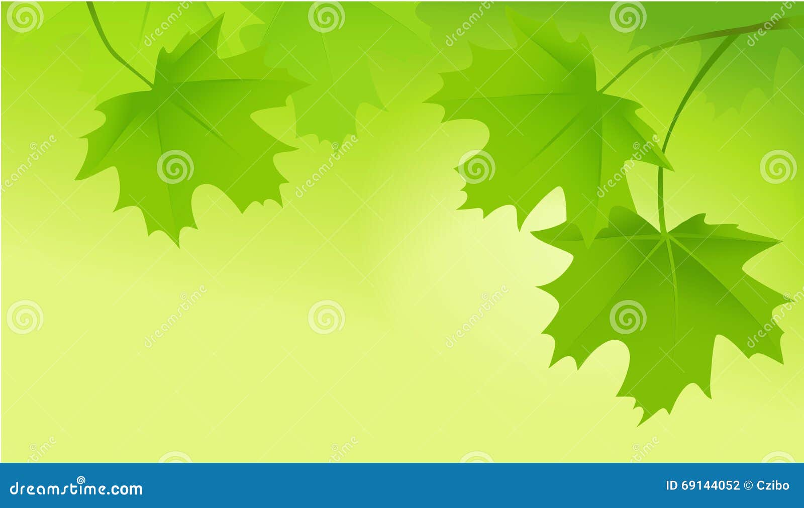 Tree leaves banner stock vector. Illustration of vector - 69144052