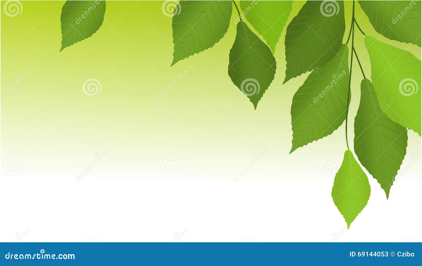 Tree leaves banner stock vector. Illustration of border - 69144053