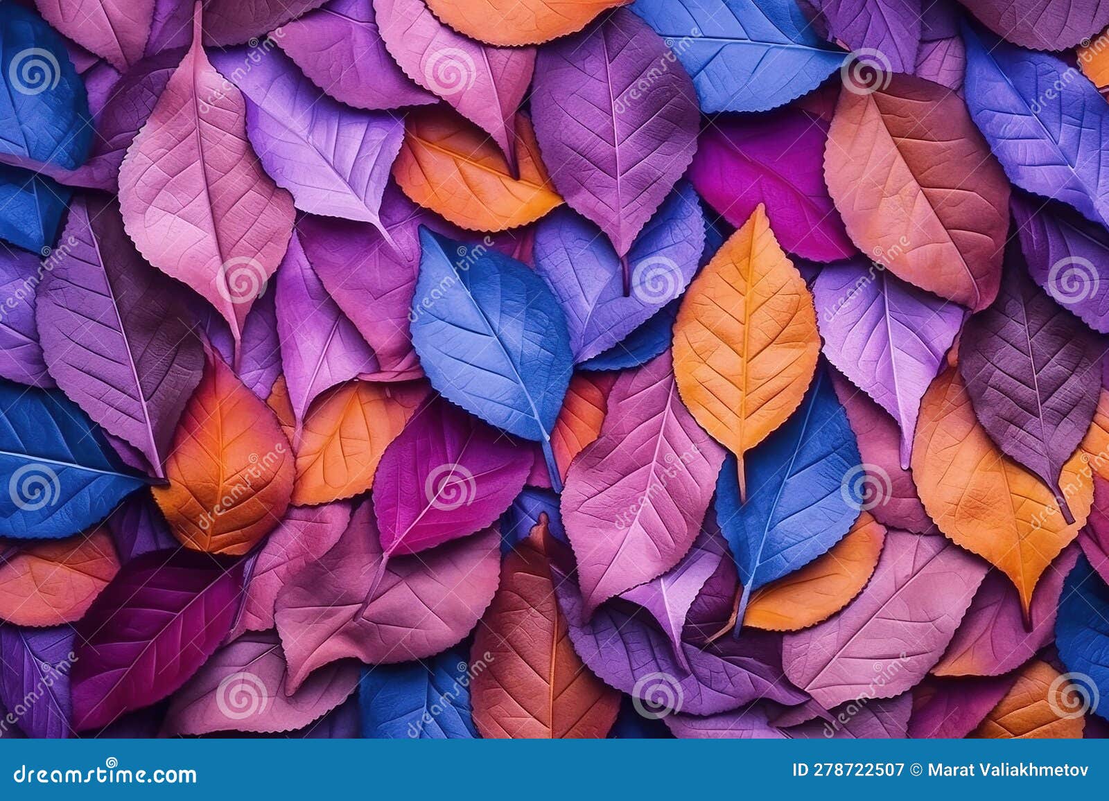 Tree Leaves are Multicolored Filled Background. the Texture of a Tree ...