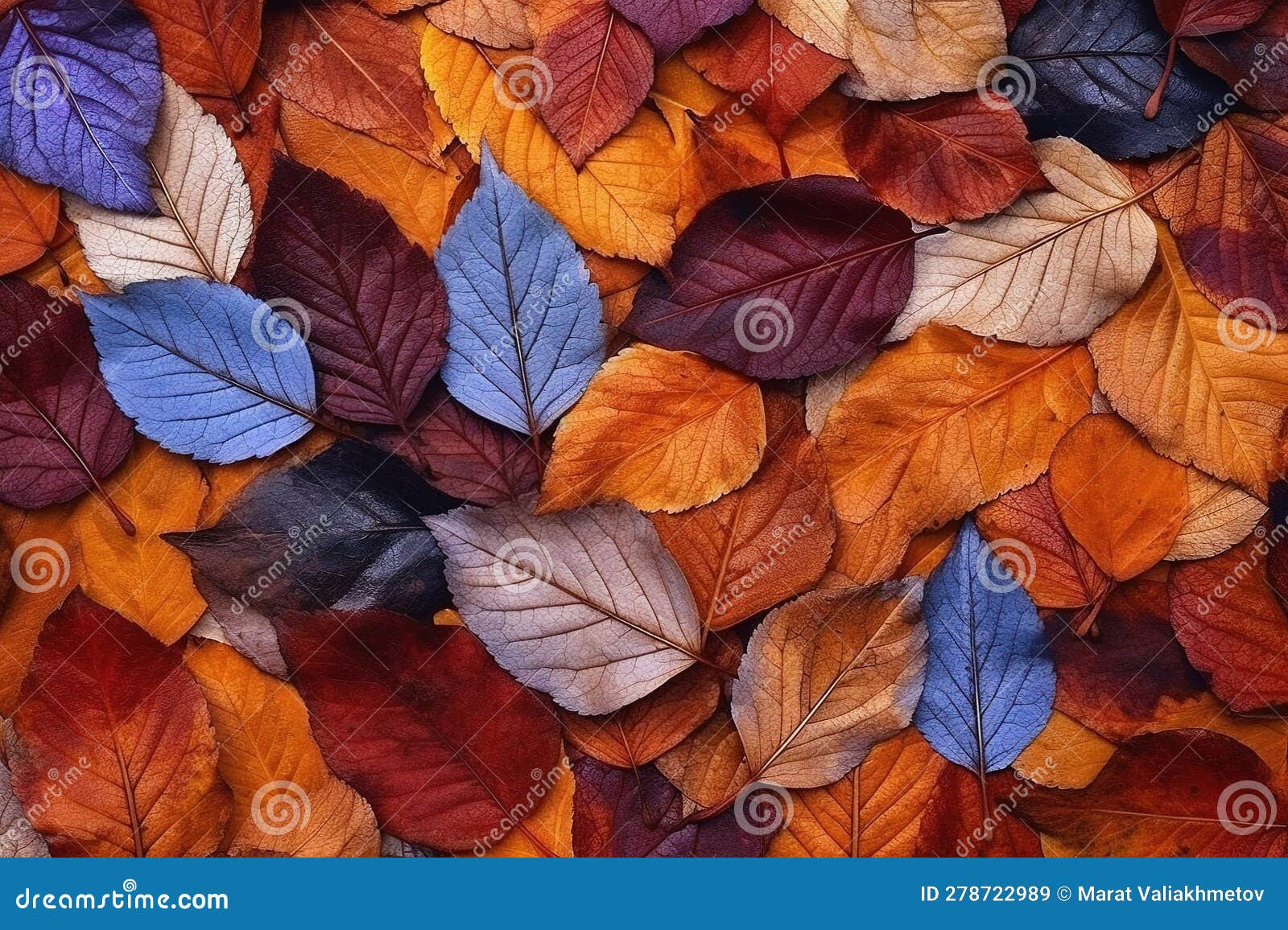 Tree Leaves are Multicolored Filled Background. the Texture of a Tree ...