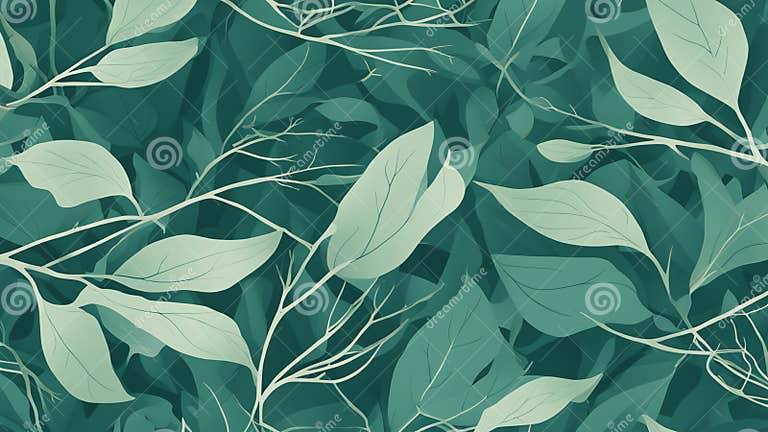 Tree Leaves Pattern Minimalistic Simple Background, Wallpaper, Backdrop ...
