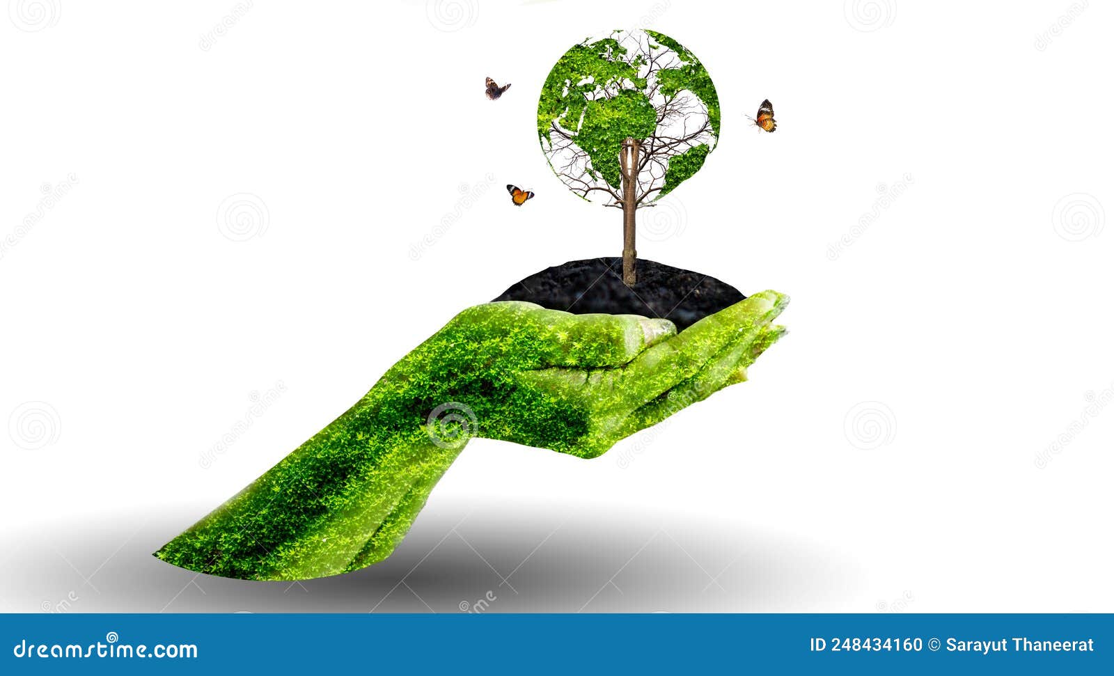 A Tree with Leaves of the World Map, Concept, Environment, Save the ...