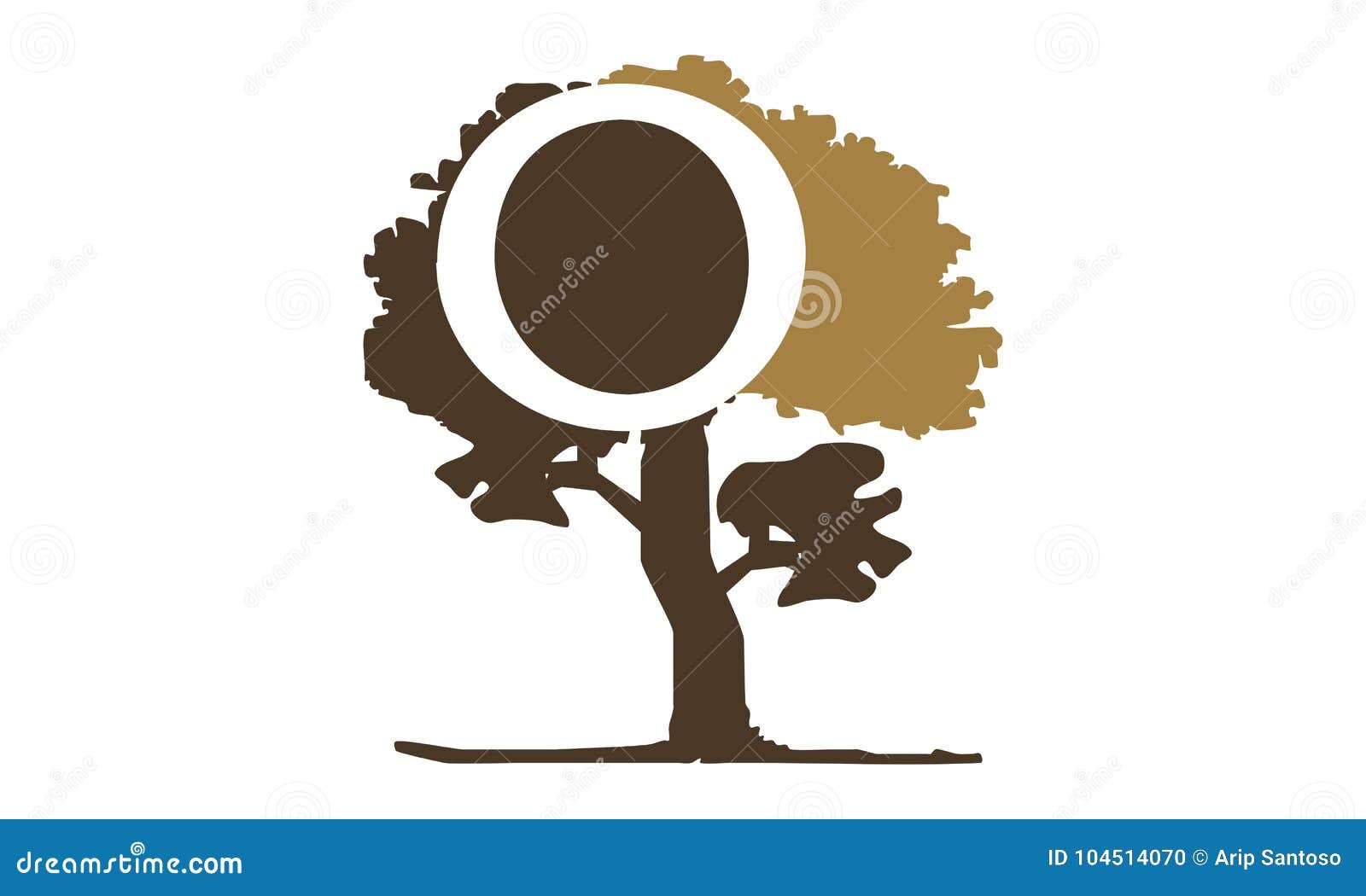 Tree Letter O stock vector. Illustration of leaf, growth - 104514070