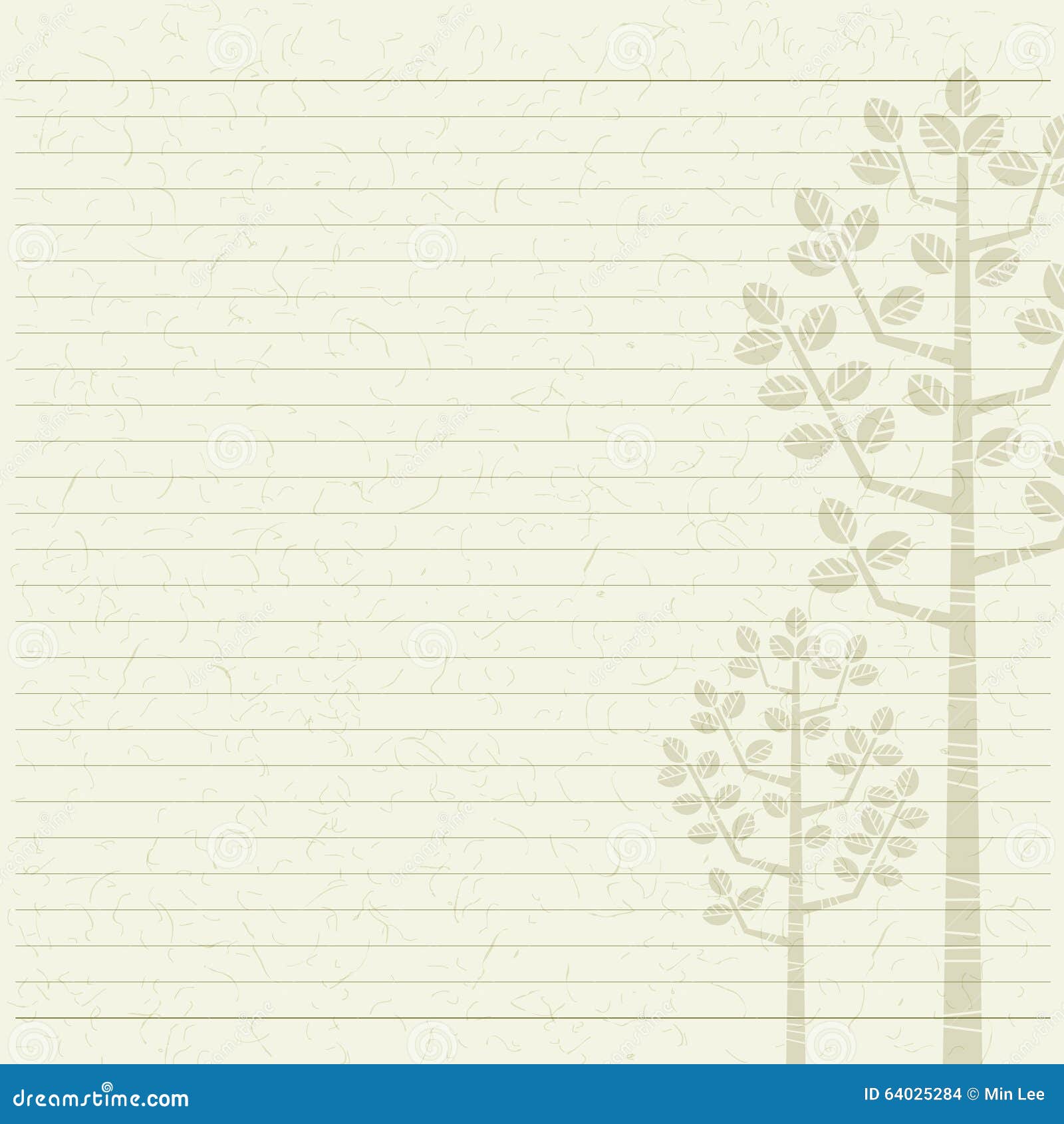 Tree letter paper stock vector. Illustration of stripes - 64025284