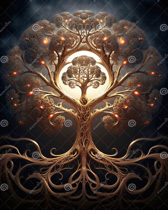 Tree of Life Concept stock illustration. Illustration of concept ...