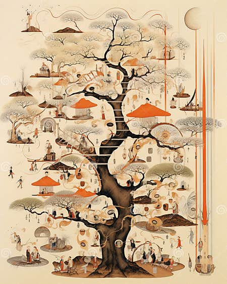 Tree of Life Concept stock illustration. Illustration of nature - 292287013