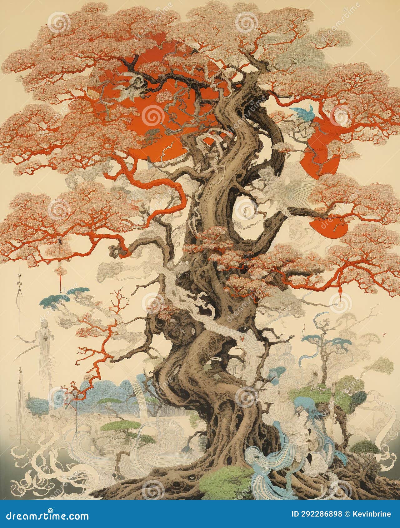 Tree of Life Concept stock illustration. Illustration of nature - 292286898