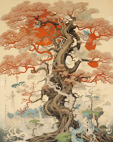 Tree of Life Concept stock illustration. Illustration of nature - 292286898