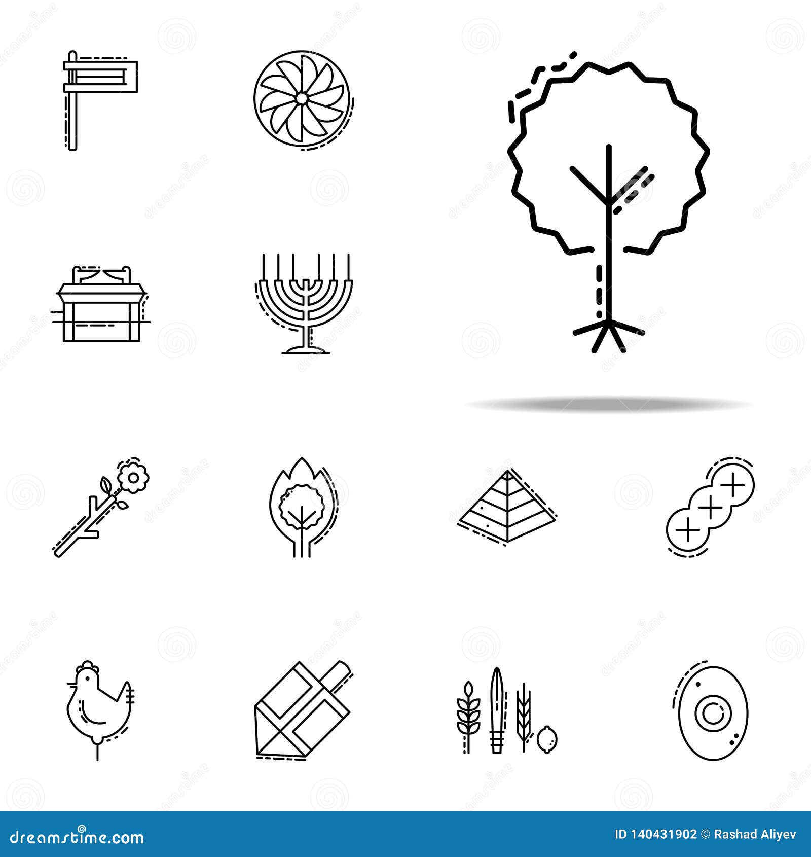 Tree of Life Icon. Judaism Icons Universal Set for Web and Mobile Stock ...