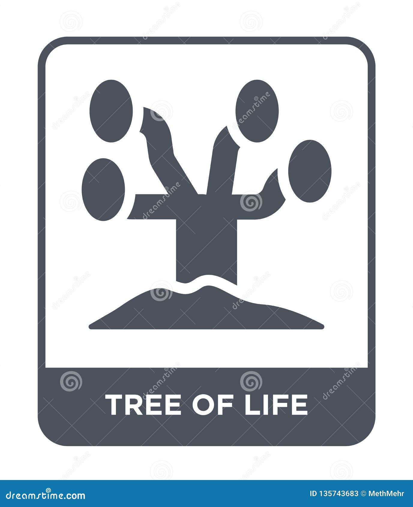 Tree of Life Icon in Trendy Design Style. Tree of Life Icon Isolated on ...