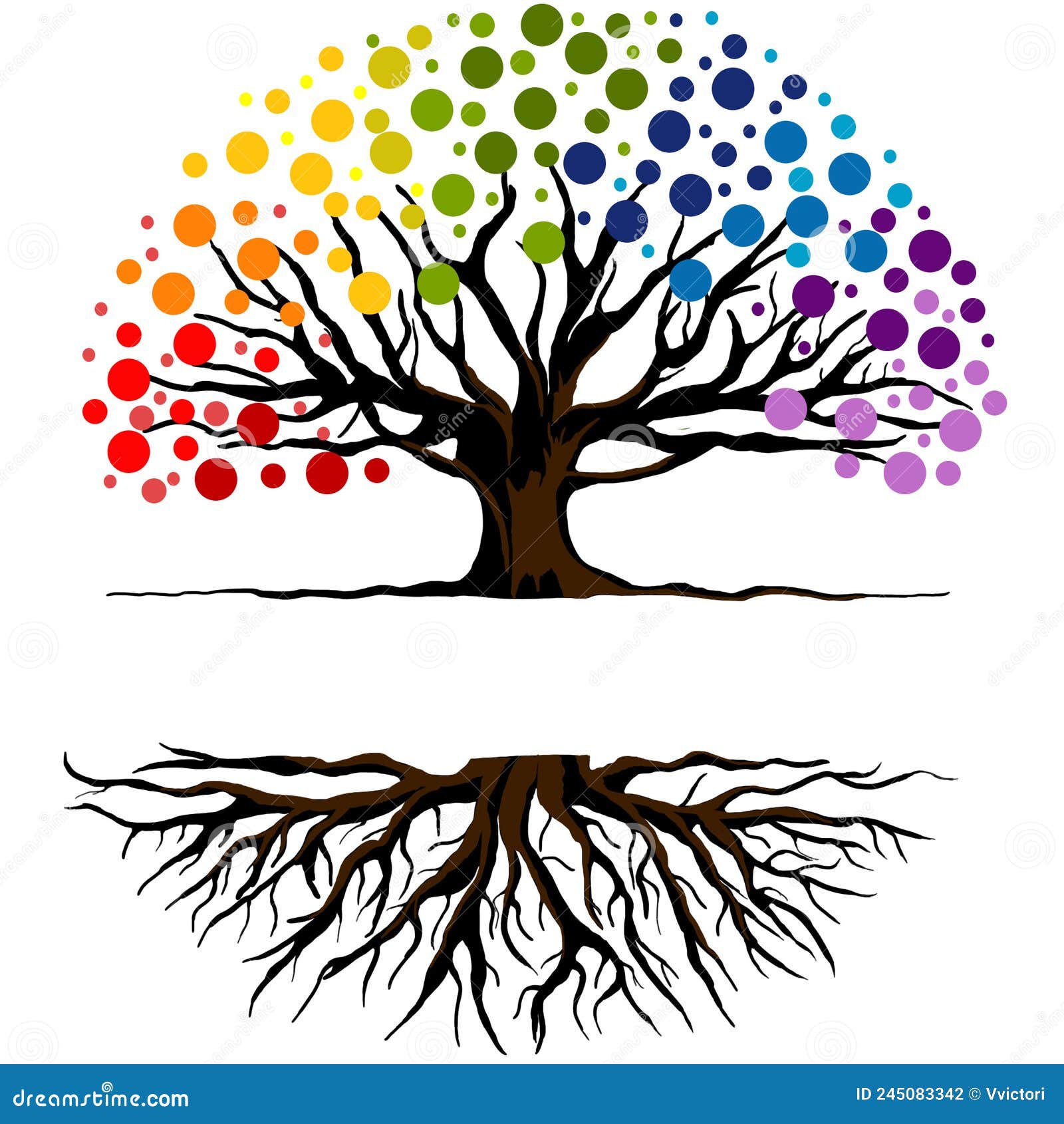 Tree of Life Logo Design stock illustration. Illustration of background ...