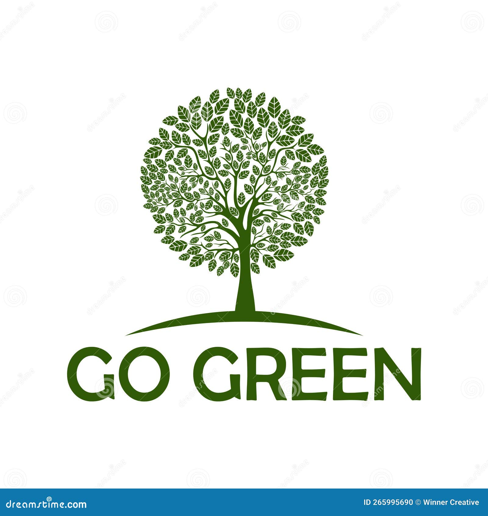 Tree Life Logo Design Elements. Go Green Logo Template Icon Vector ...