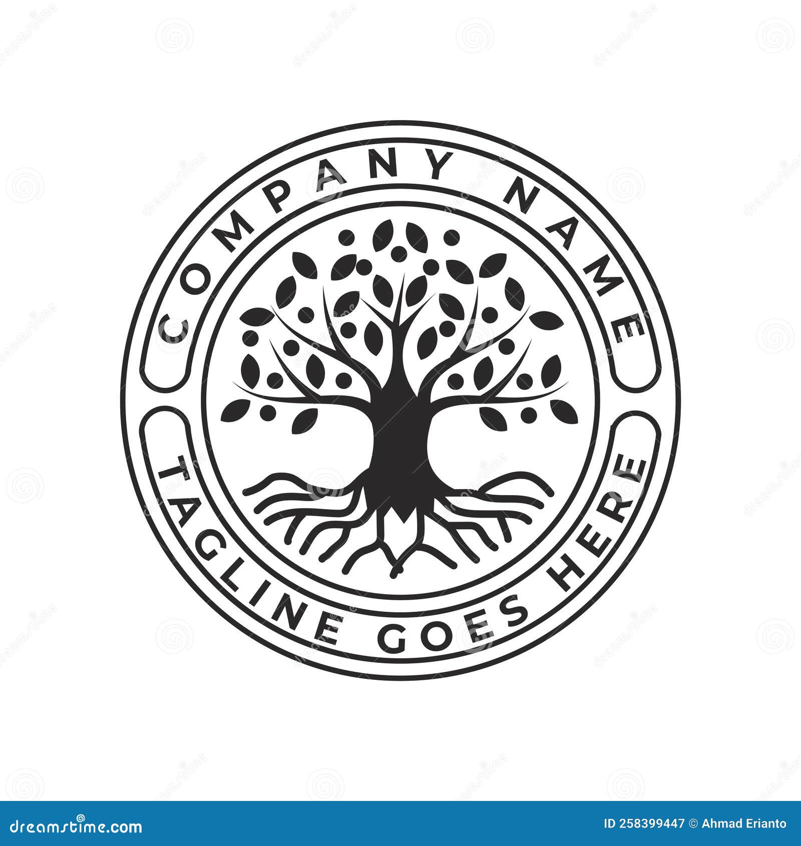 Tree of Life Stamp Seal Emblem Oak Banyan Tree Logo Design Inspiration ... Tree of Life Stamp Seal Emblem Oak Banyan Tree Logo Design Inspiration ...