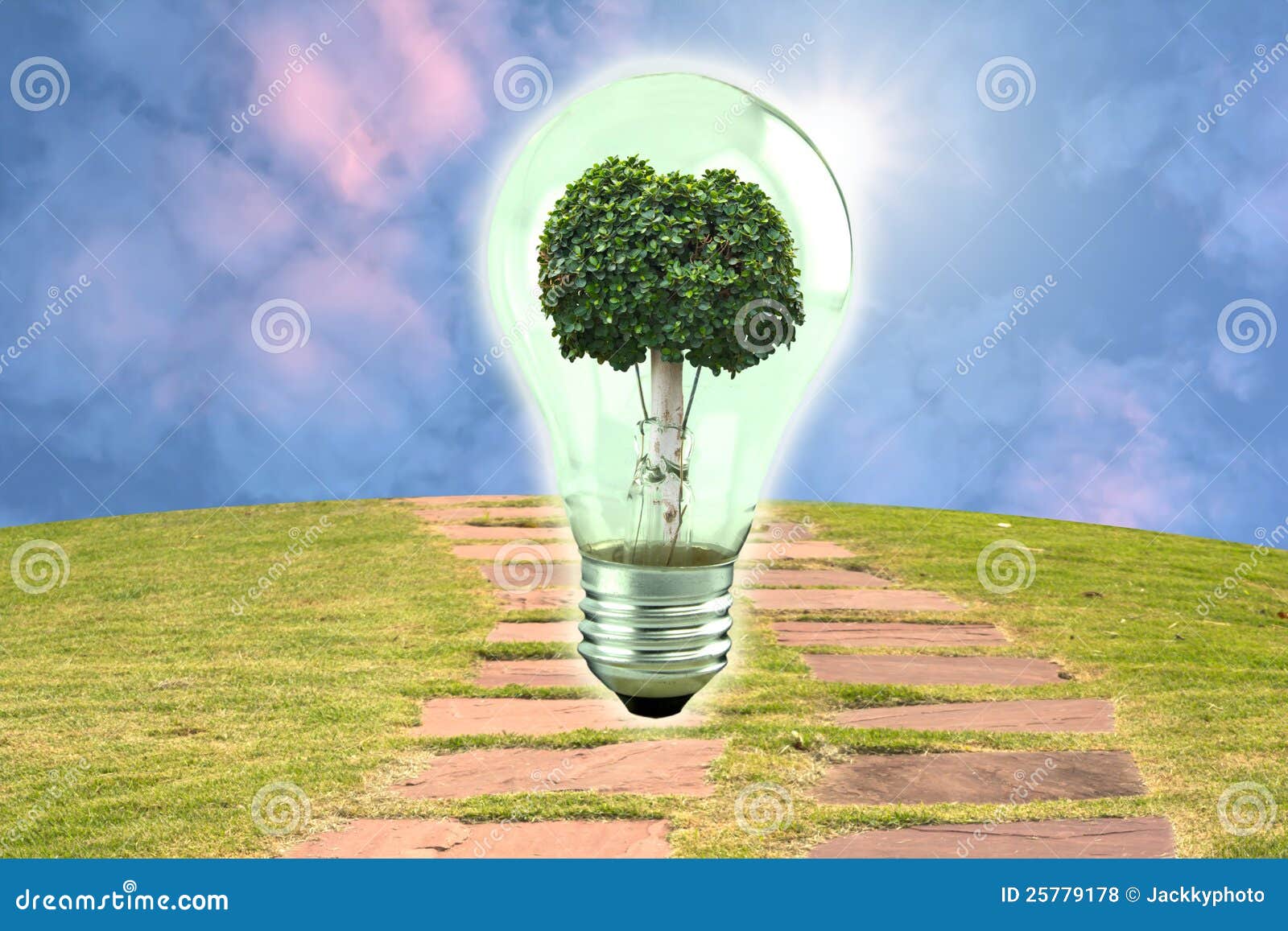 Tree in light bulb stock photo. Image of power, ecology - 25779178