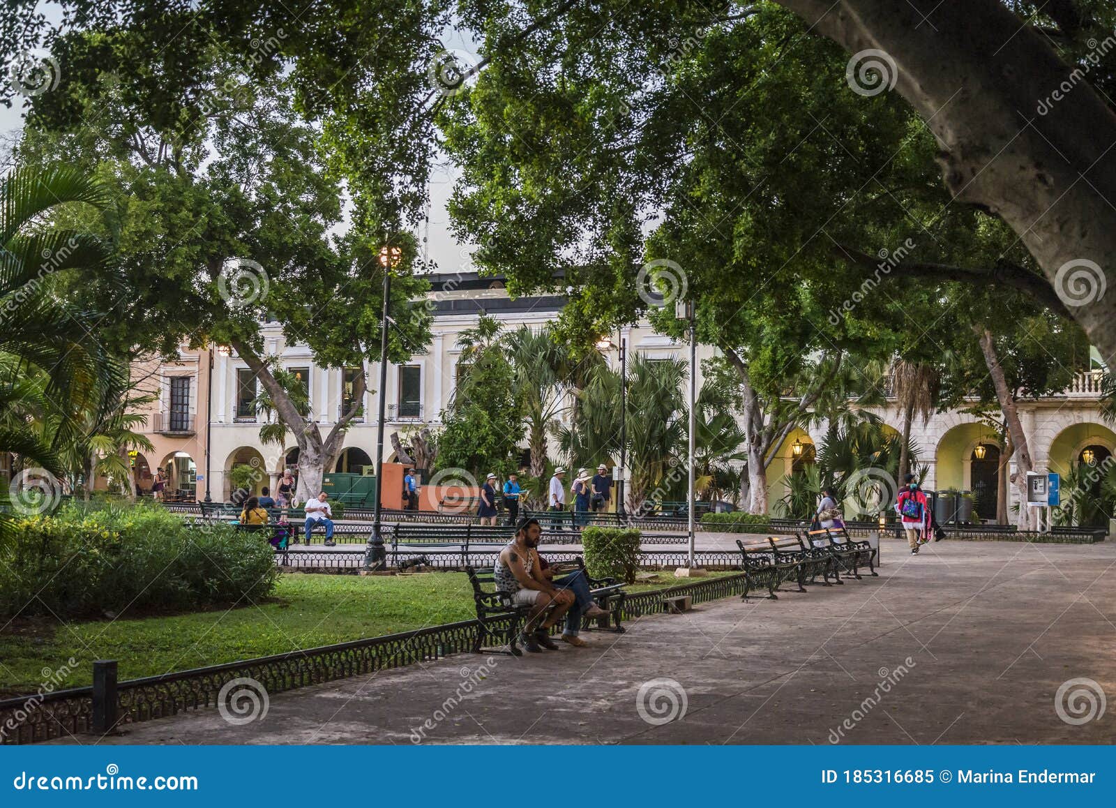 Plaza Grande, Merida, Yucatan, Mexico Editorial Image - Image of mexico ...