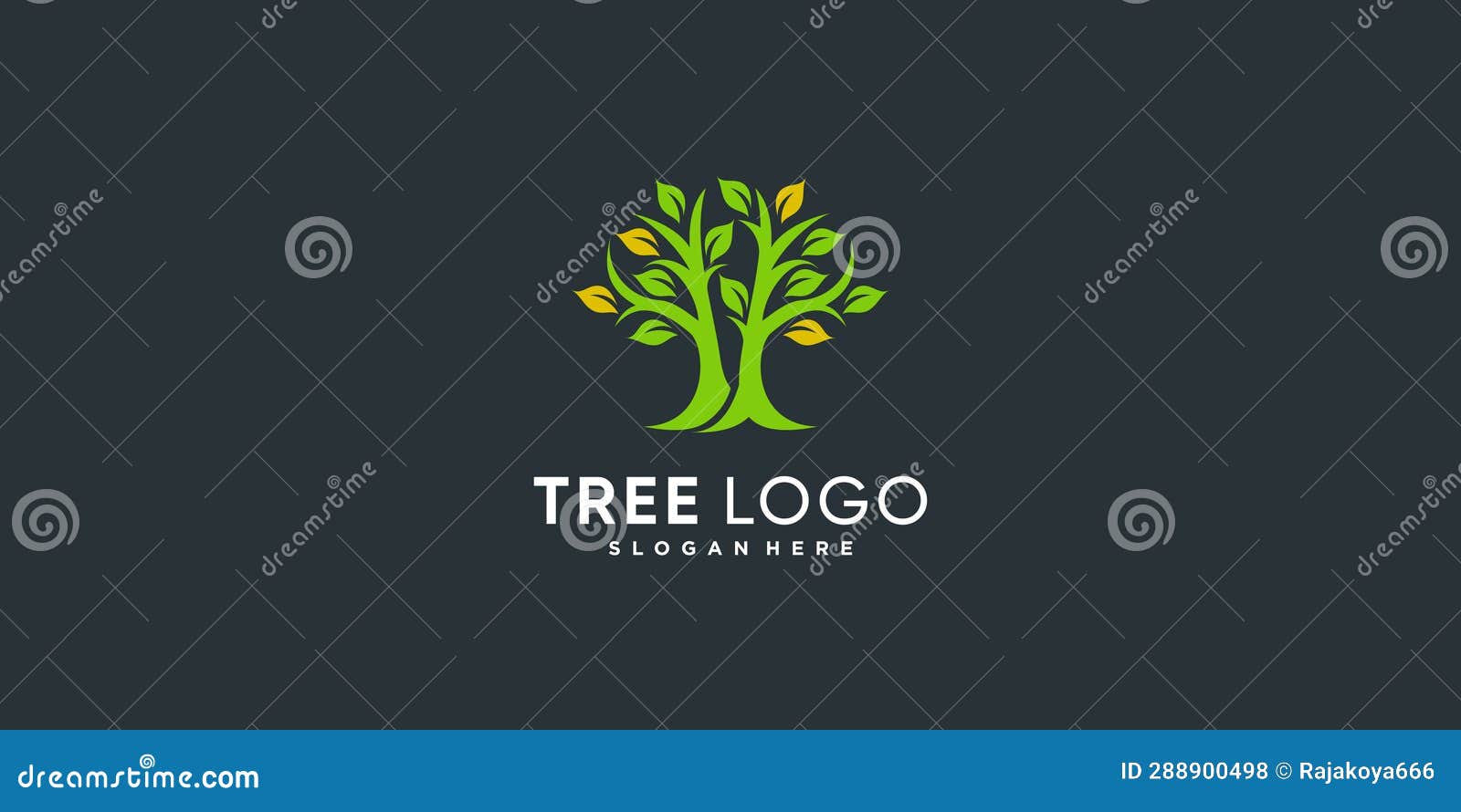 Tree Logo Abstract with Clean and Good Loking Style Premium Vector ...