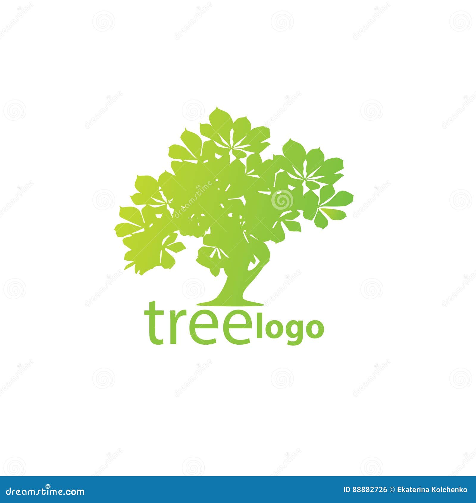Tree logo concept stock illustration. Illustration of icon - 88882726