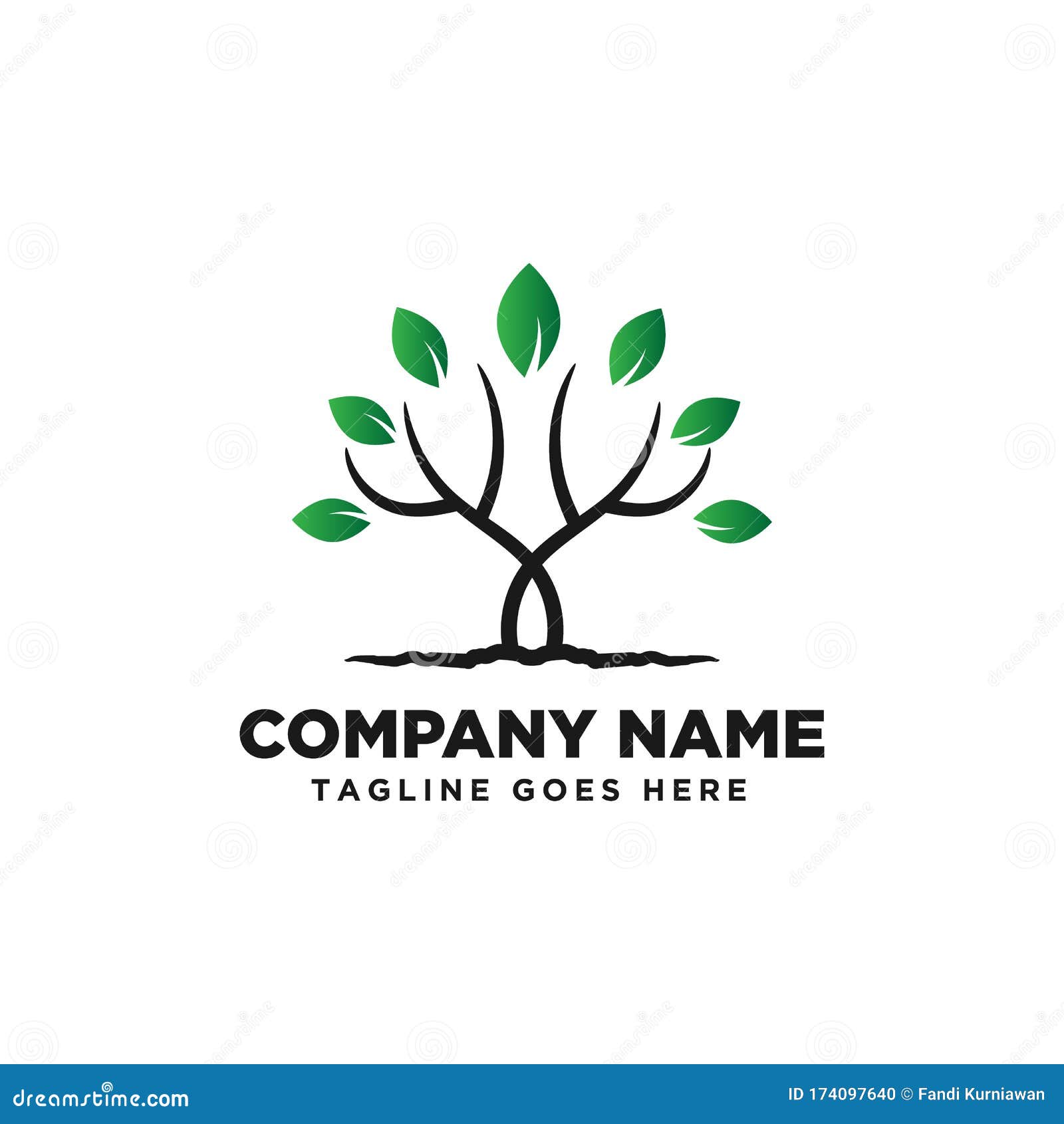 Tree Logo Design Inspiration. Vector Illustration Stock Vector ...