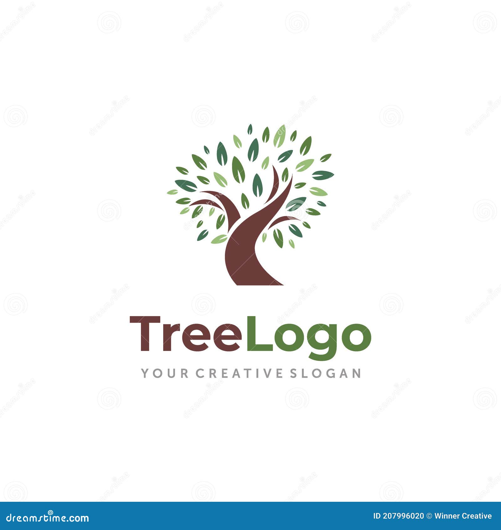 Tree Logo Design Inspiration Vector Stock Vector - Illustration of care ...