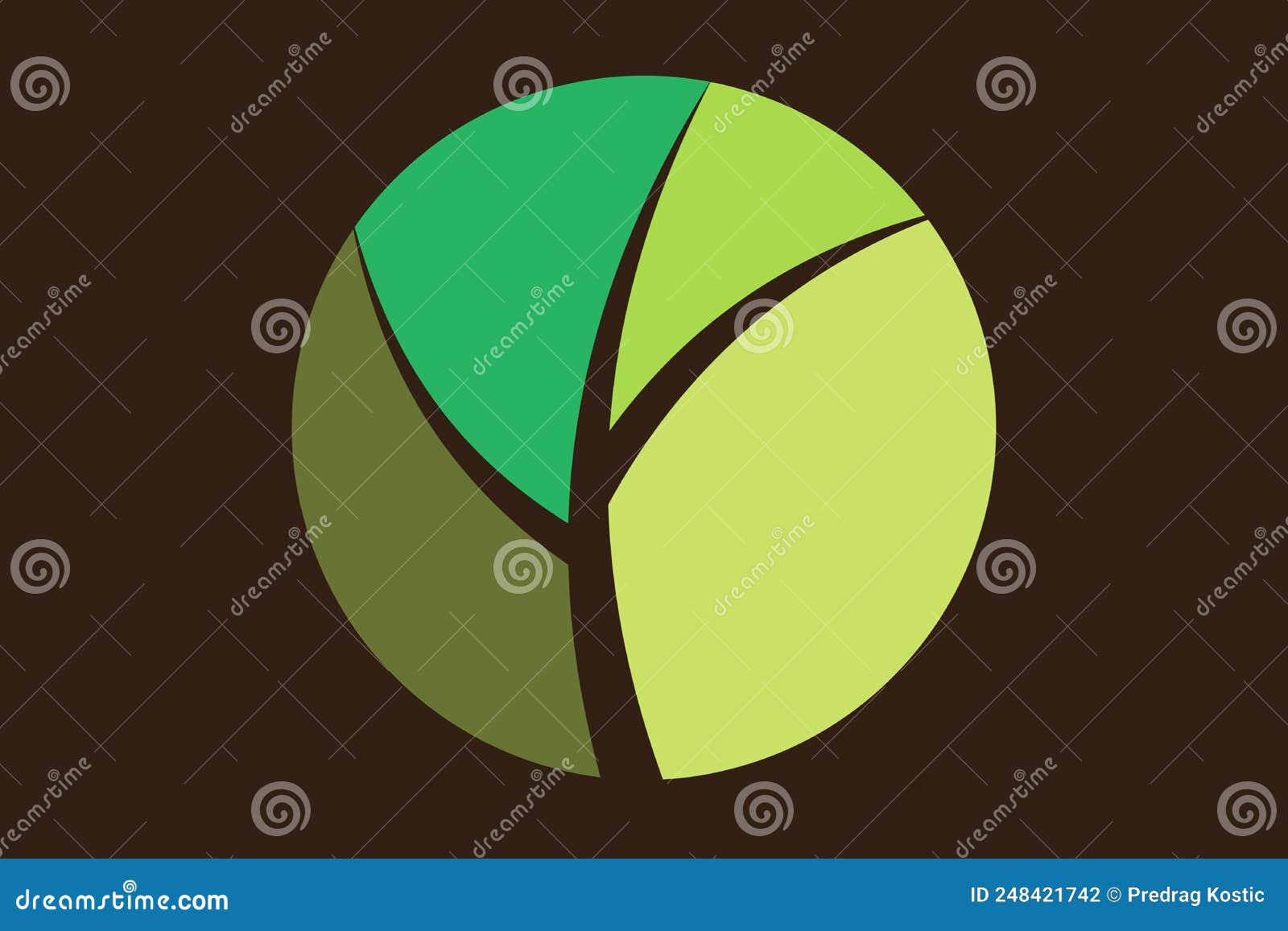Tree logo design stock illustration. Illustration of template - 248421742