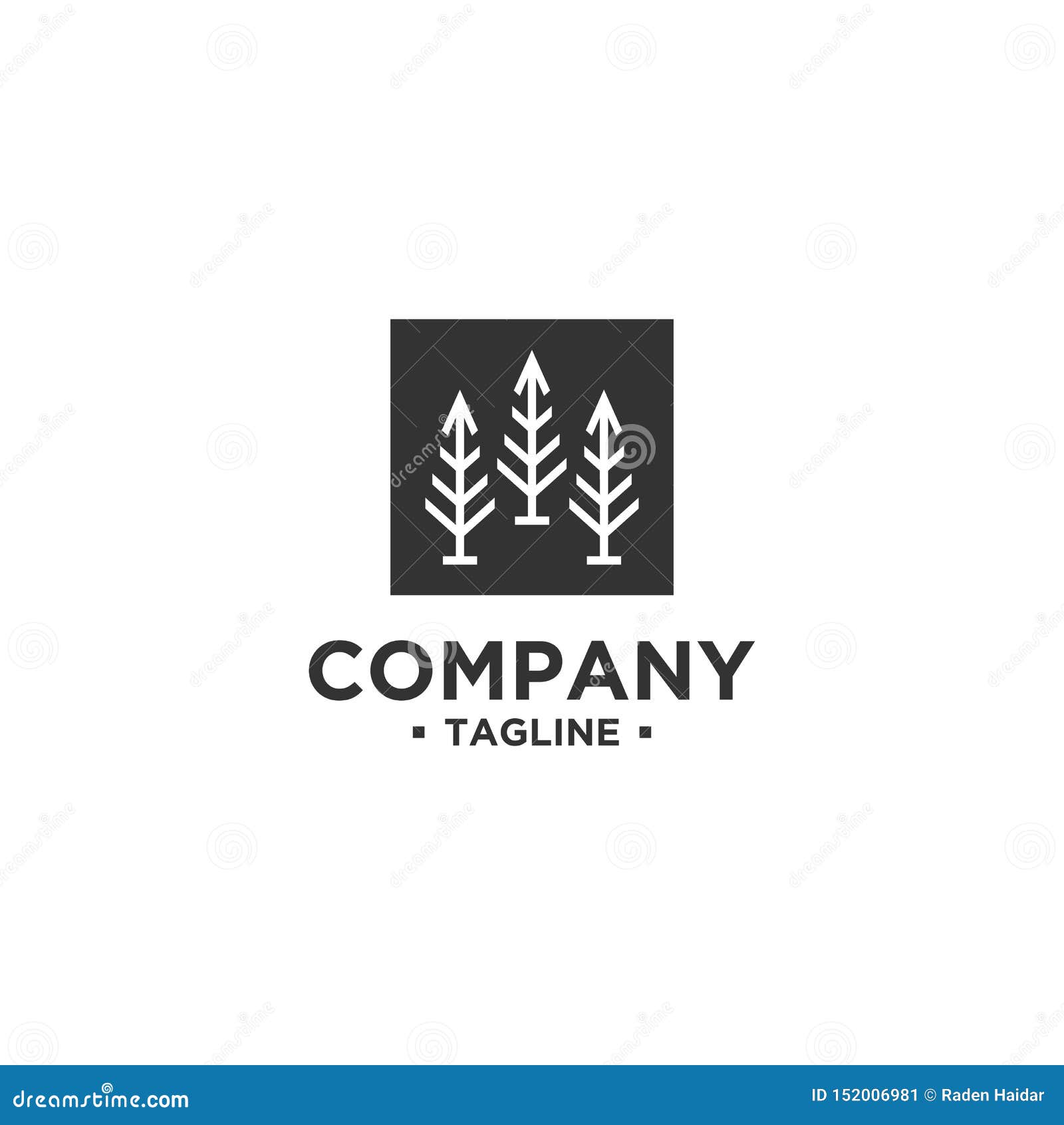 Tree Logo Design Vector Template Stock Vector - Illustration of forest ...