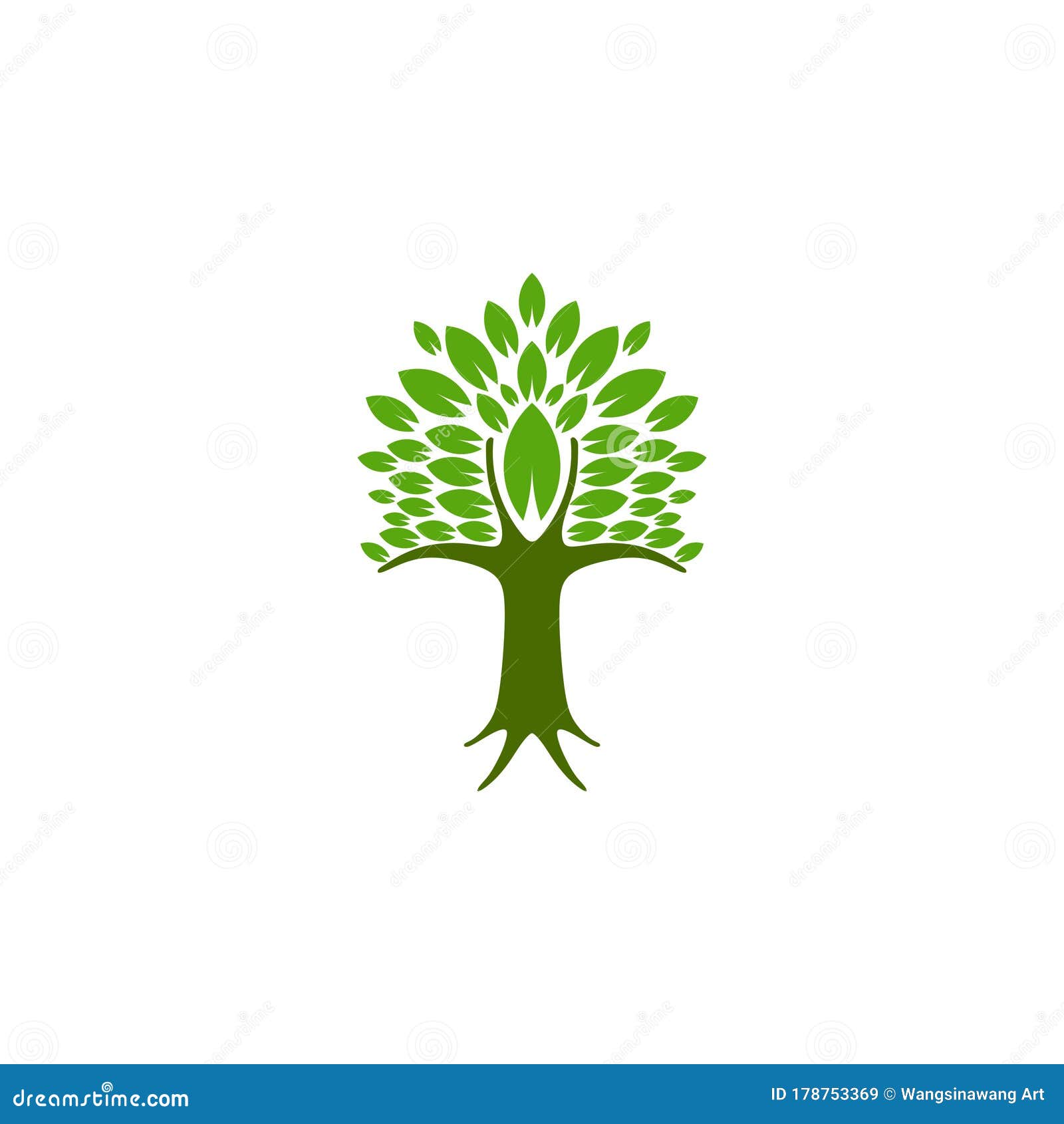 Tree Logo Ideas. Inspiration Logo Design. Template Vector Illustration ...