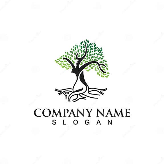 Tree Logo Nature Design Image of Tree Ecology Element Vector Stock ...