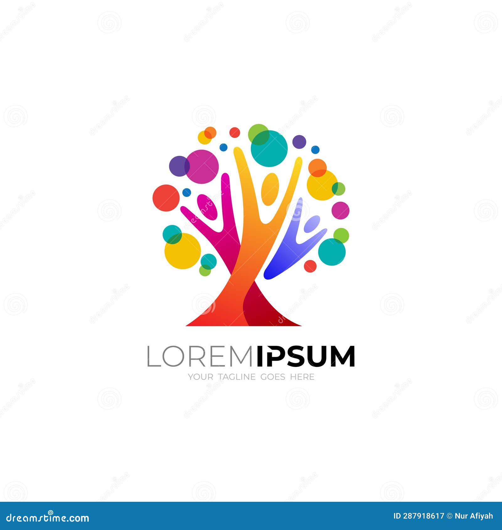 Tree Logo and Social Design Template ,charity Logo , Leaf Stock ...