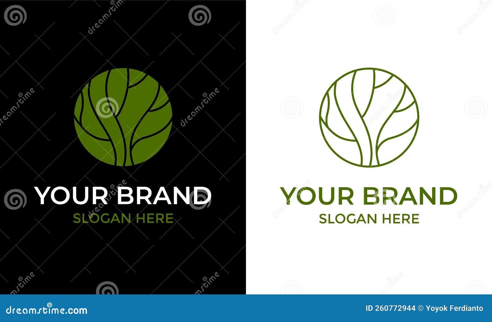 Tree Logo and Symbol Design Concept. Botanical Vector Illustration ...