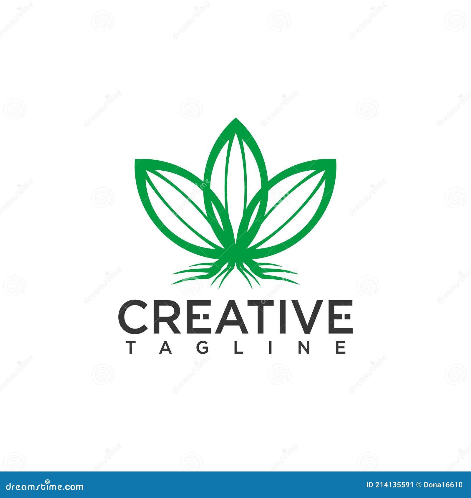 Tree logo stock vector. Illustration of logo, cannabis - 214135591