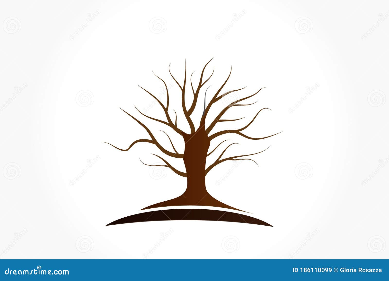 Tree Trunk Base Logo Vector Stock Vector - Illustration of branches ...