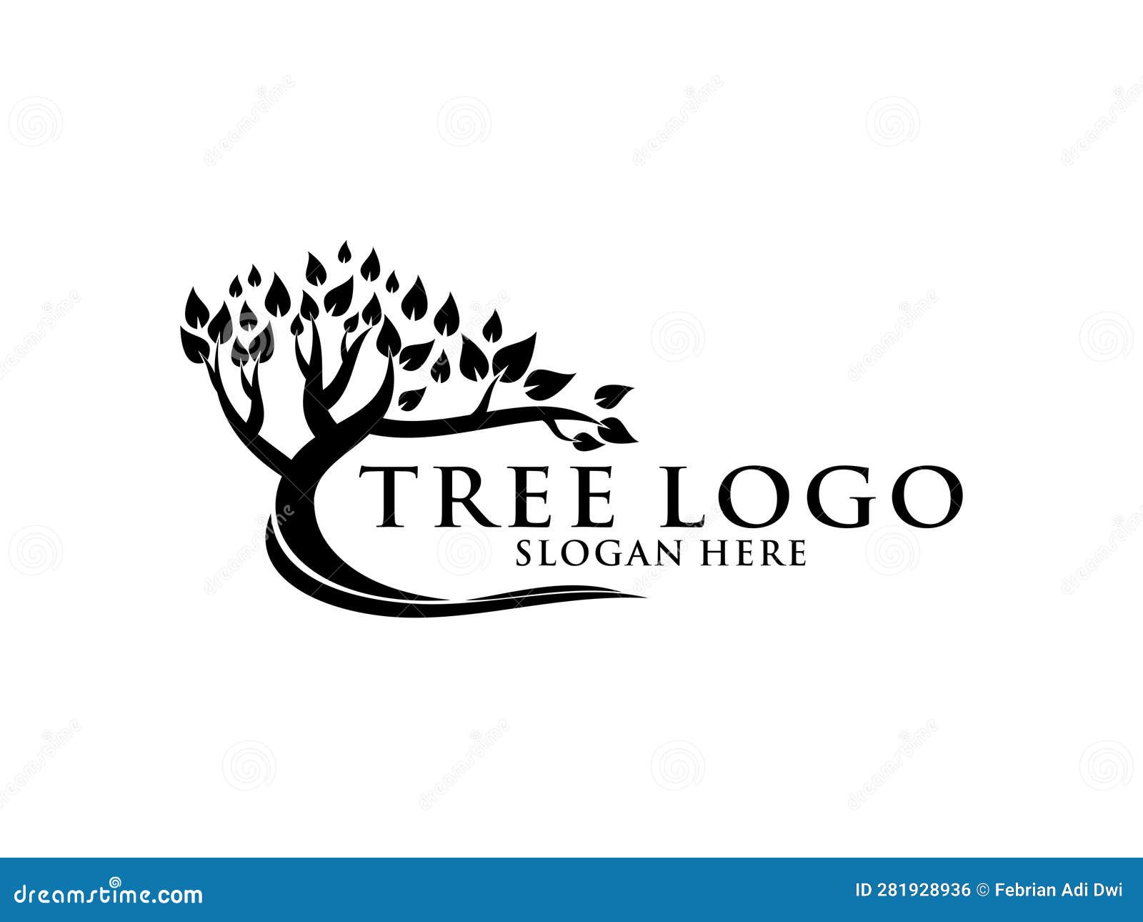 Tree Logo Vector, Abstract Tree Logo Design Template Stock Vector ...