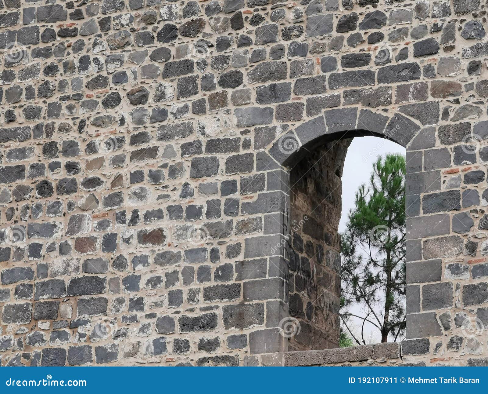 Tree Looks from the Window of the City Walls in Diyarbakir Stock Image ...