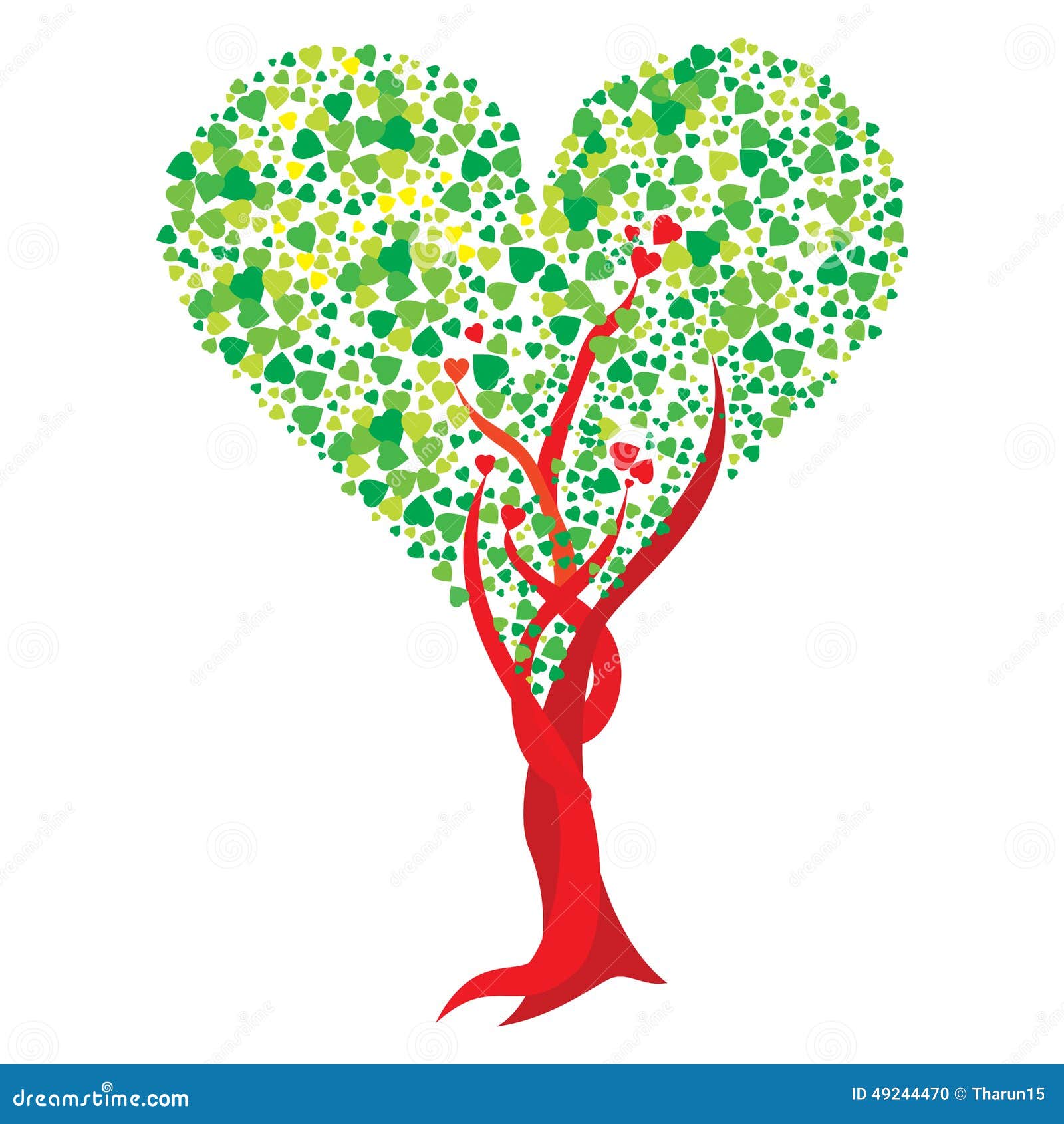 Tree of Love stock illustration. Illustration of spread - 49244470