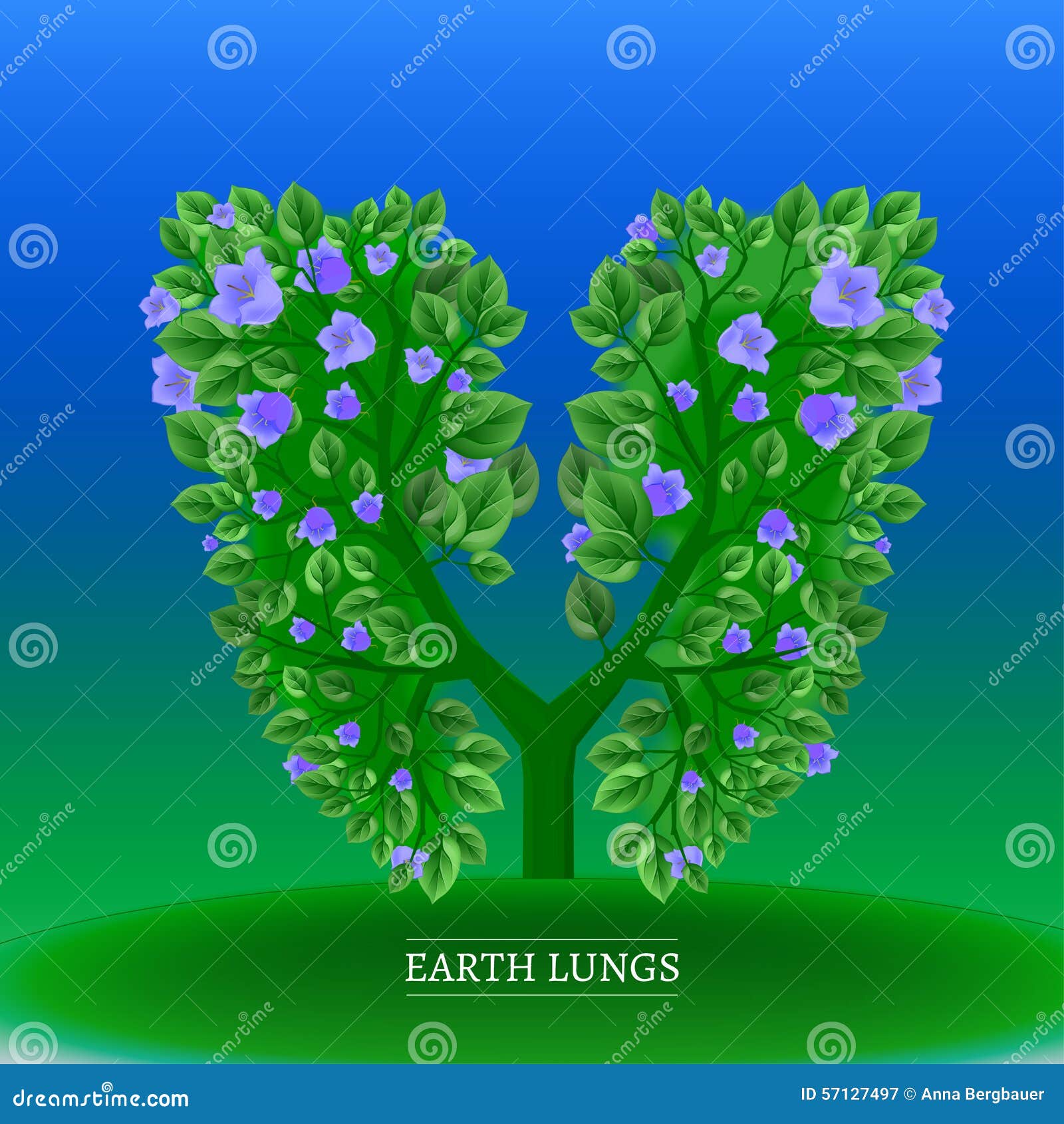 Tree - Lungs Of The Earth Vector Illustration | CartoonDealer.com #25061972