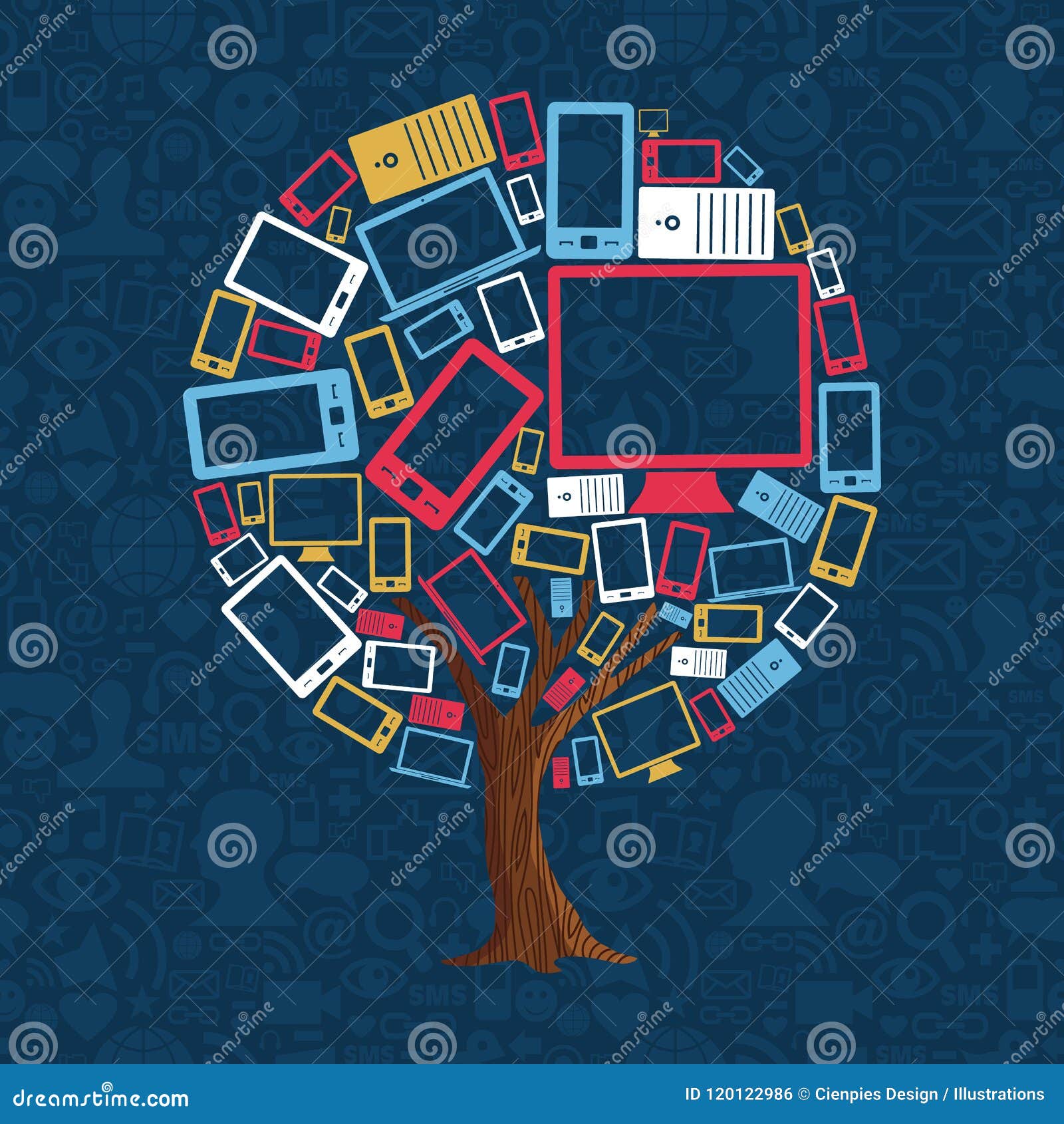 Technology Device Laptop Maintenance Cartoon Vector Illustration ...