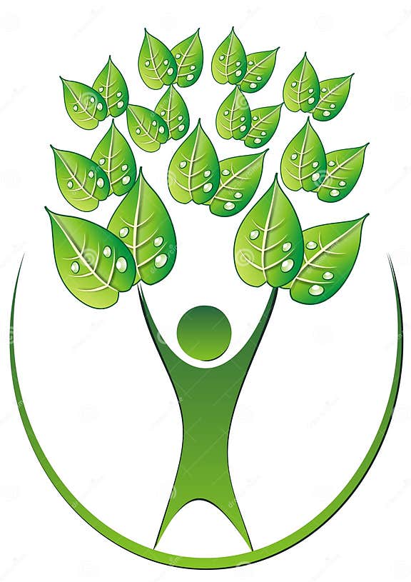 Tree man stock vector. Illustration of forest, global - 17393905