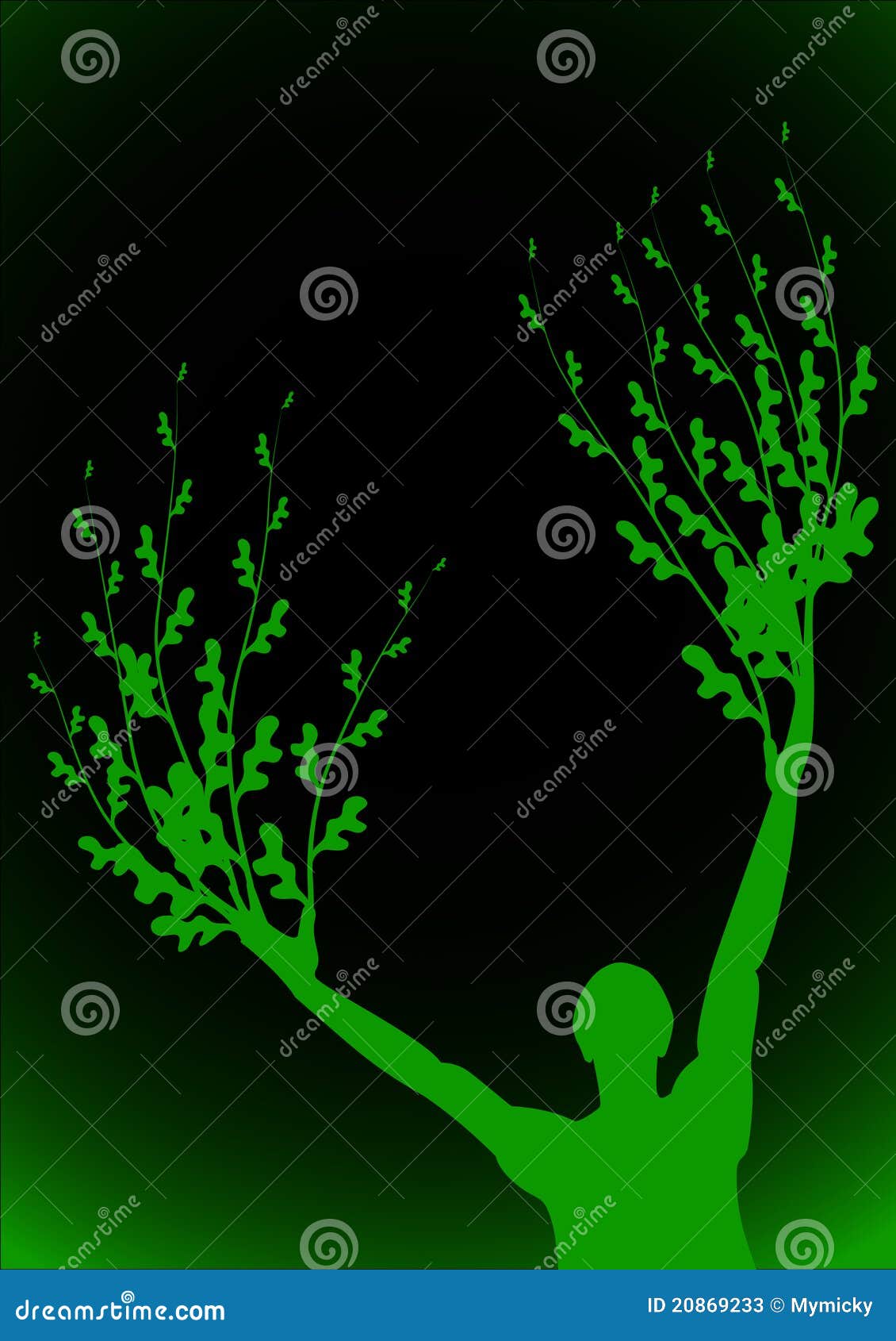 Tree man stock illustration. Illustration of nature, tree - 20869233