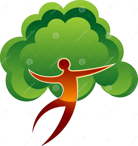 Tree man stock vector. Illustration of care, graphic - 21379475