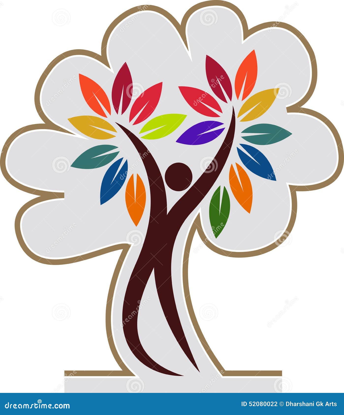 Tree man logo stock vector. Illustration of ecology, human - 52080022