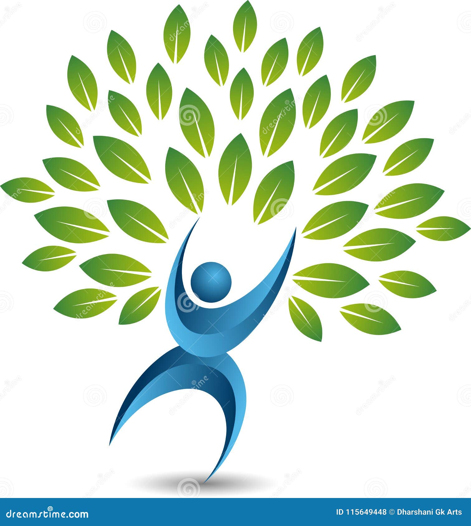 Tree man logo stock vector. Illustration of ecology - 115649448