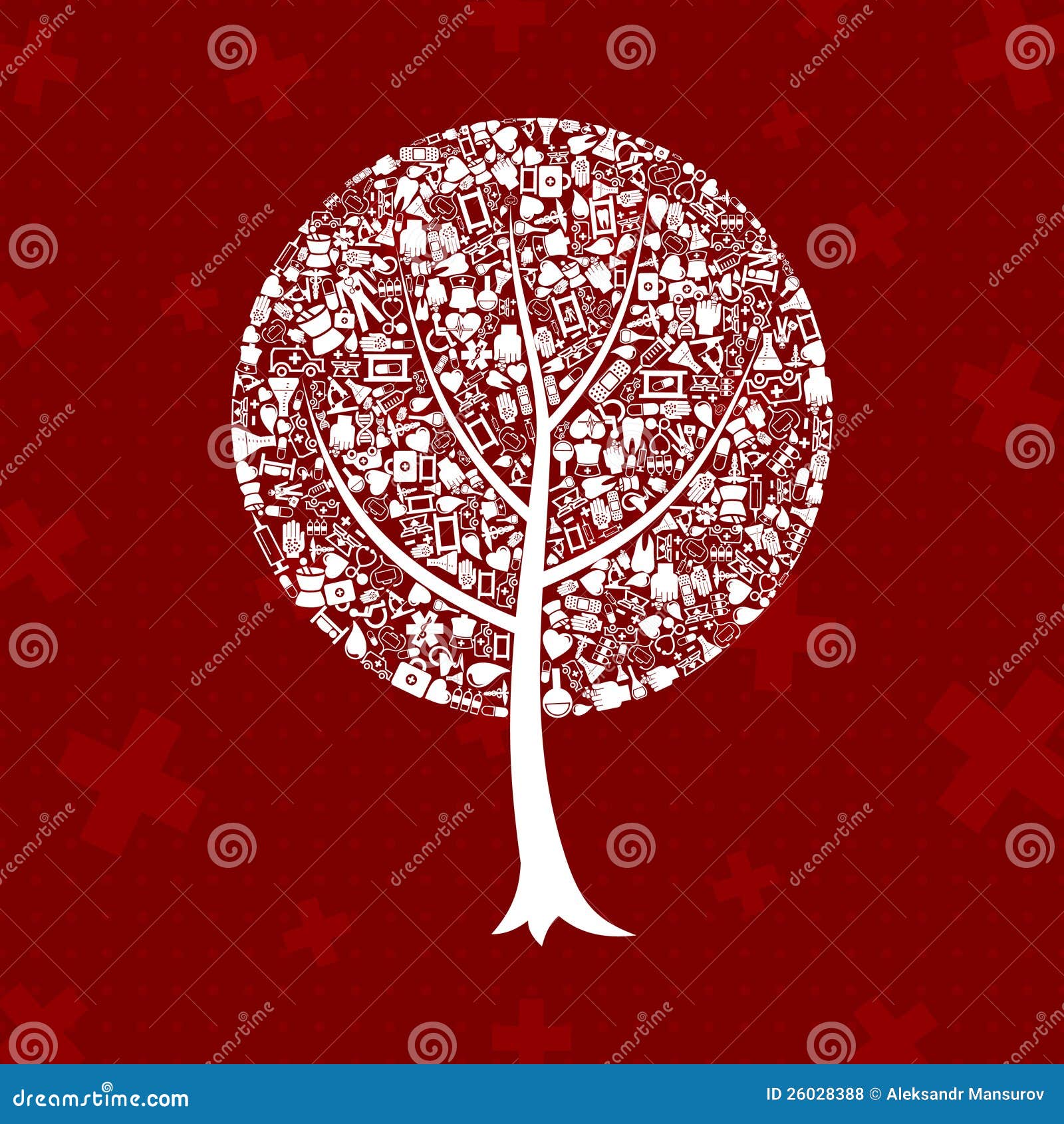 Tree medicine stock illustration. Illustration of design - 26028388
