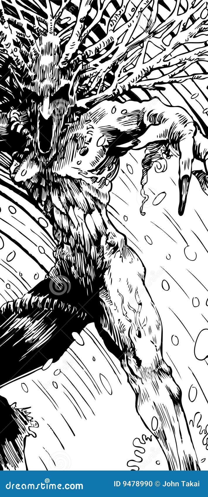 Tree Monster stock vector. Illustration of creature, villain - 9478990