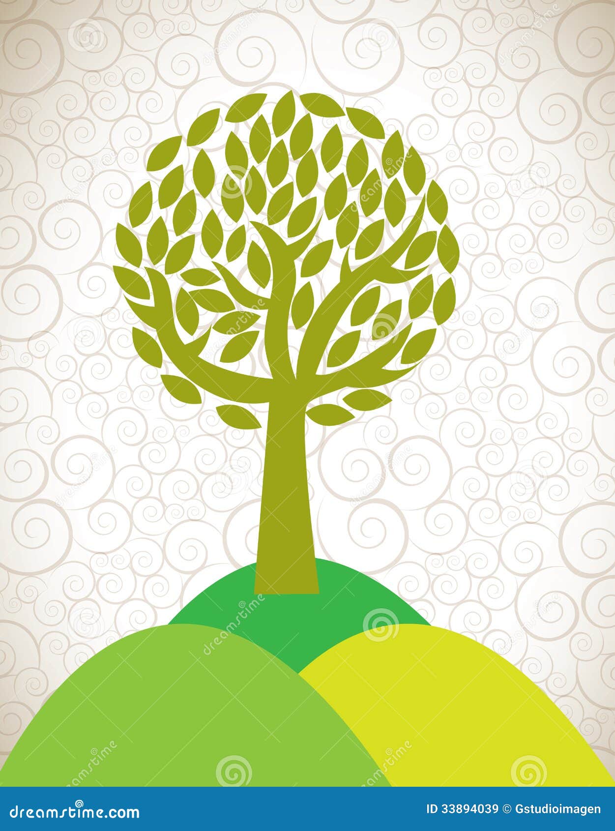 Tree natural stock vector. Illustration of natural, nature - 33894039