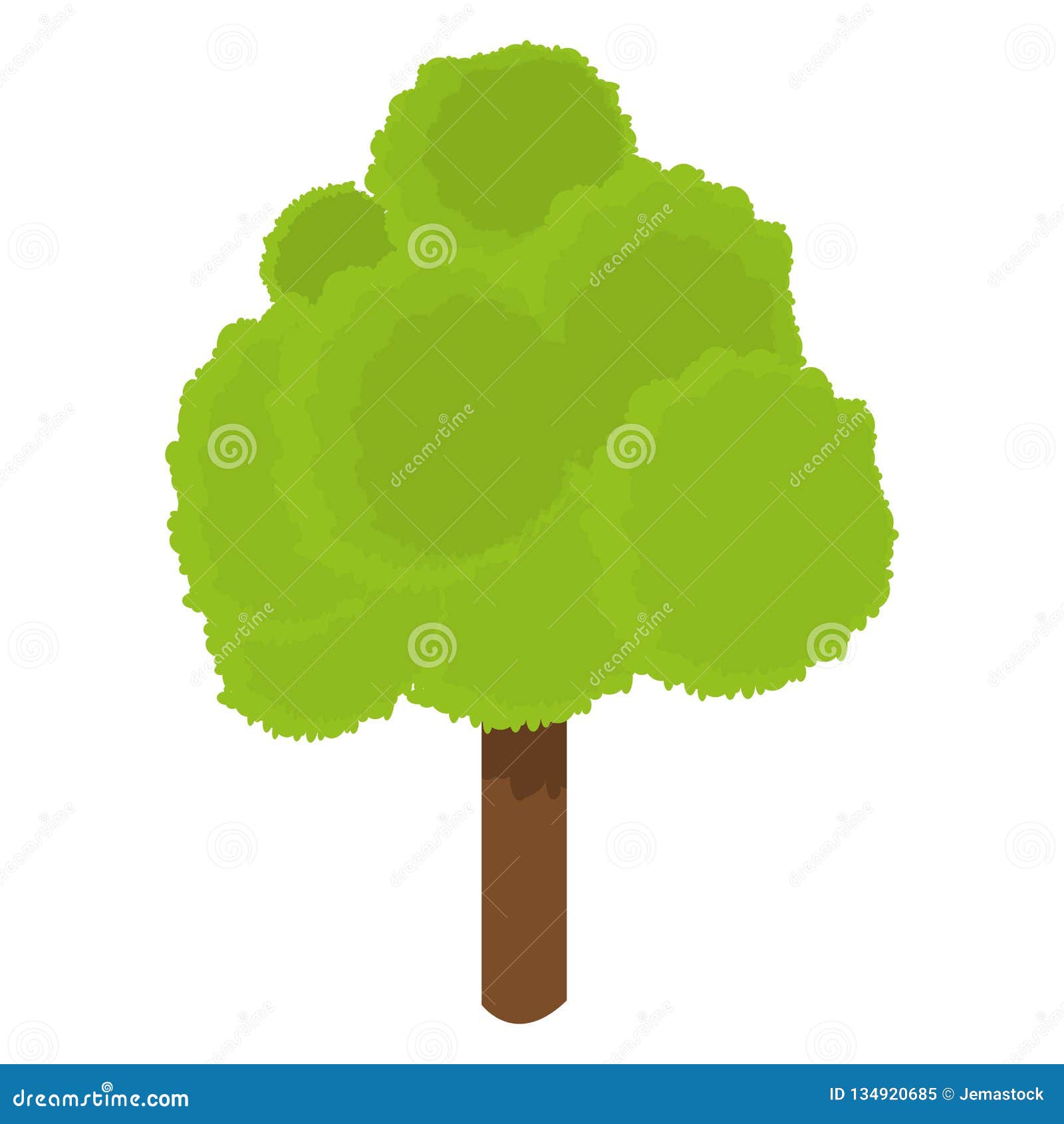 Tree nature isolated stock vector. Illustration of spring - 134920685