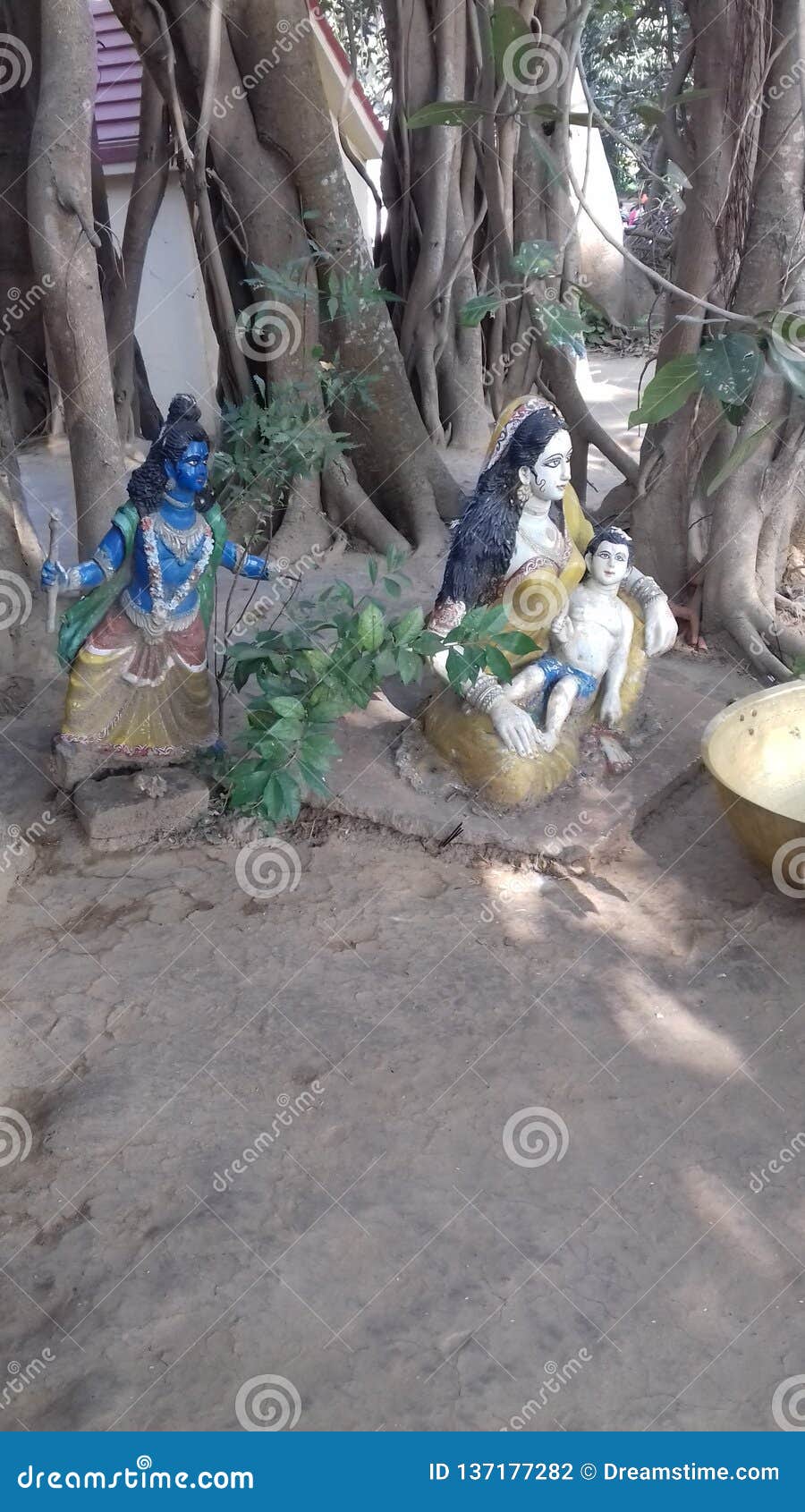 JASODA KRISHNA Setting Under the Tree Stock Photo - Image of krishna ...