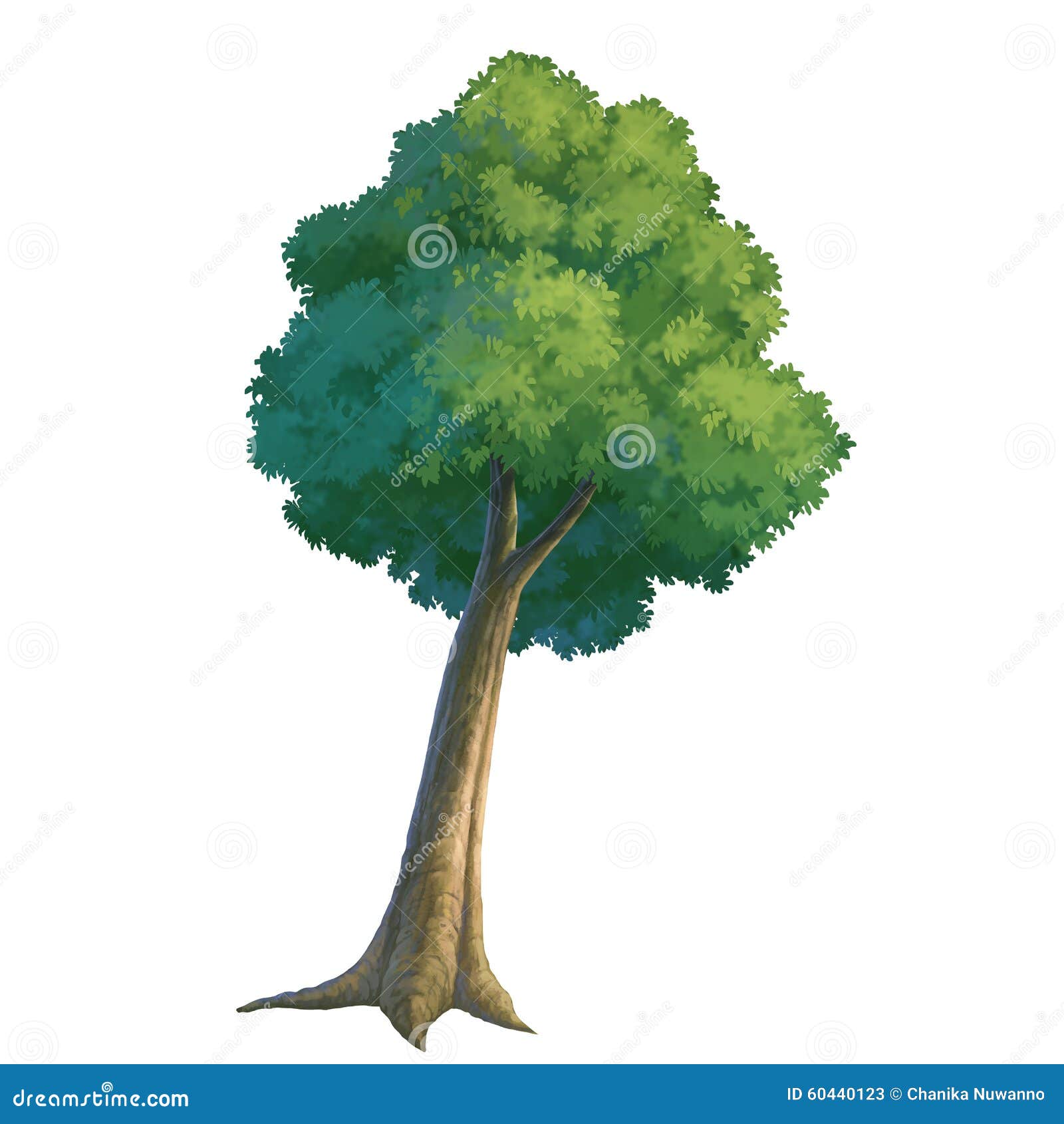Tree paint stock illustration. Illustration of painting - 60440123